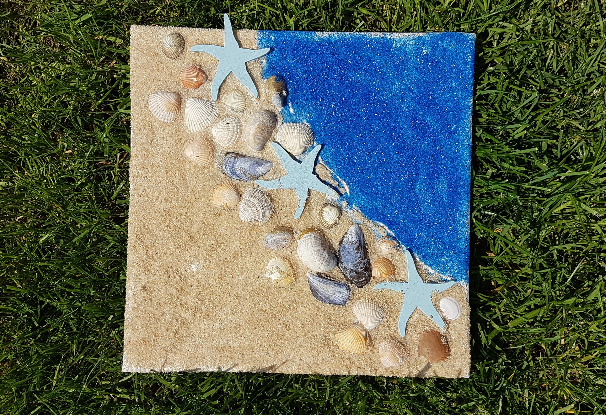 DIY: Muschelbild basteln - Bidilis-Welt